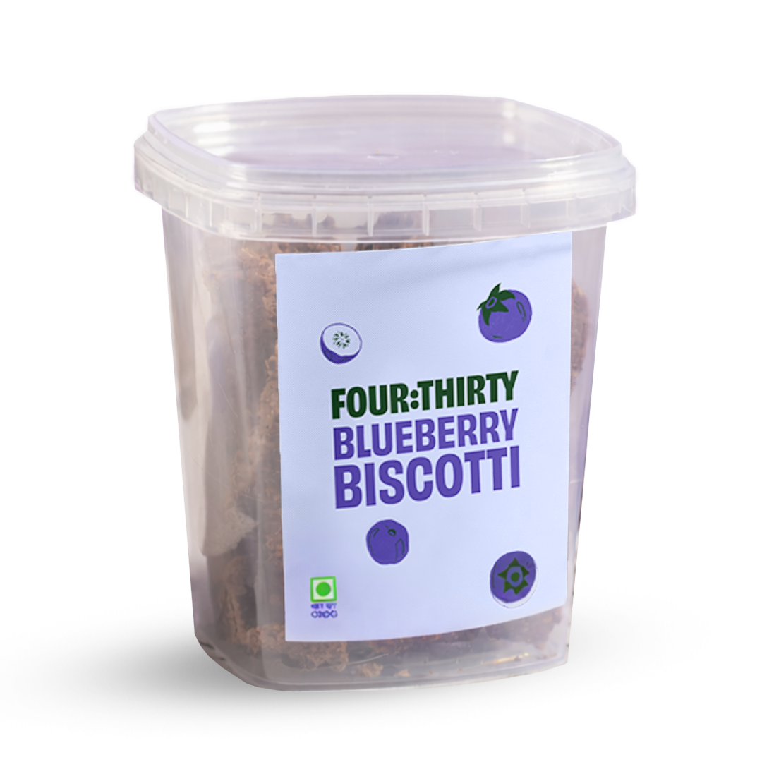 Blueberry Biscotti For Healthy Packaged Snacks | FourThirty | Fourthirty